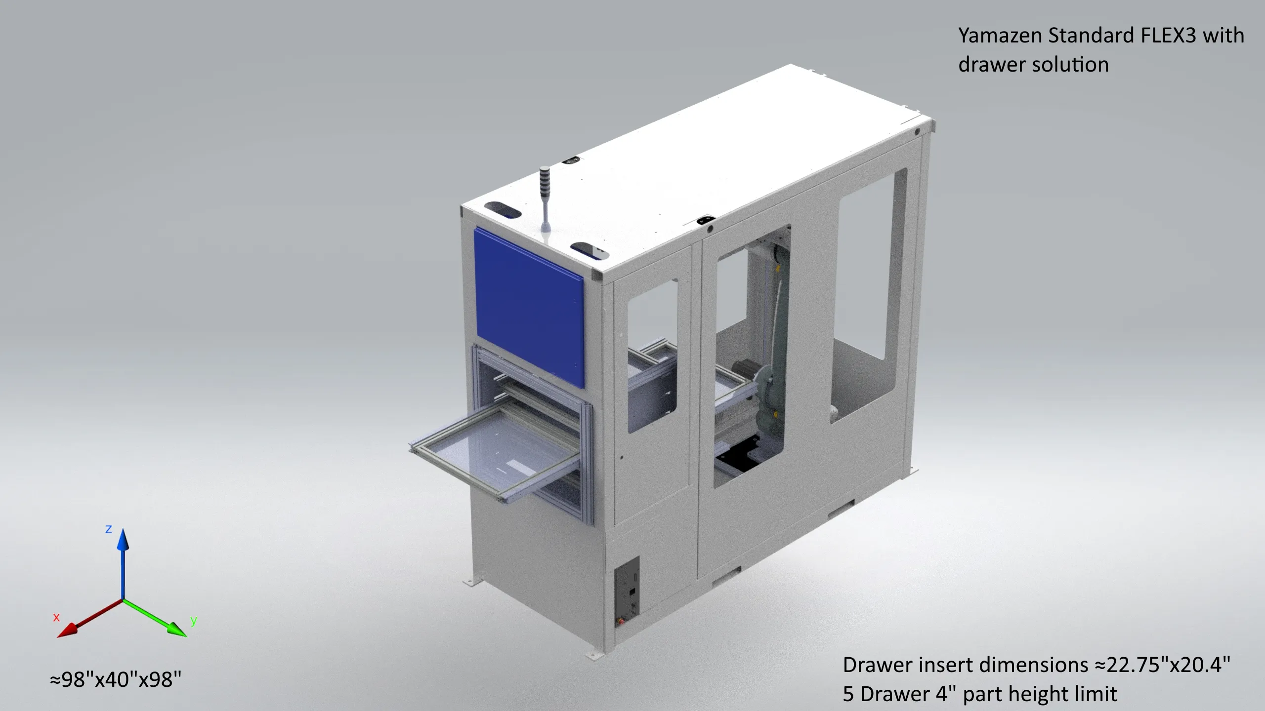 CNC Machine |FLEX3 Automation Drawer