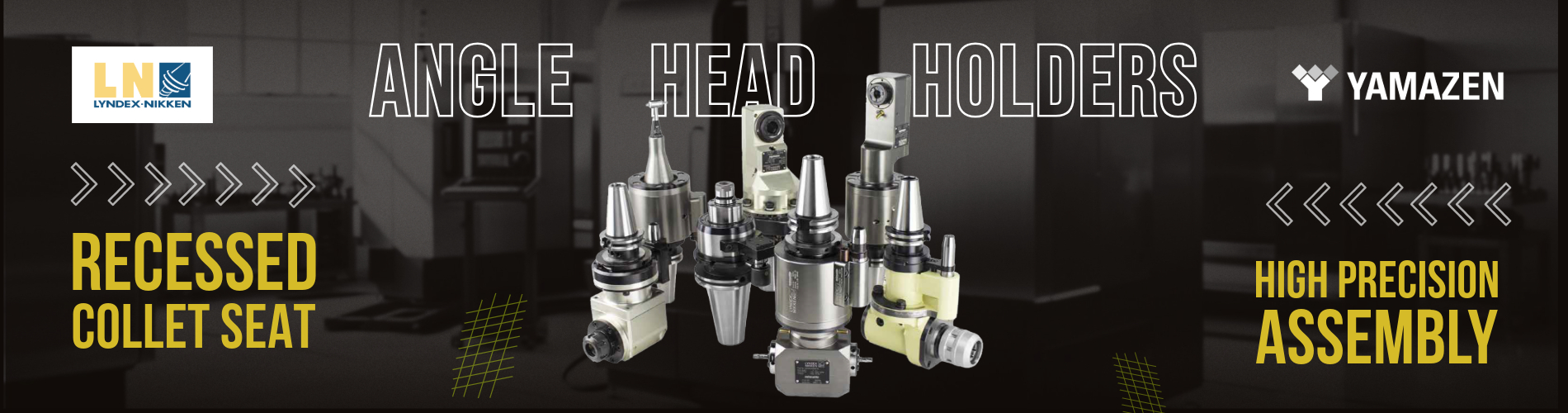 Angel‑Head Holders | Precision Turning & Grooving | Yamazen