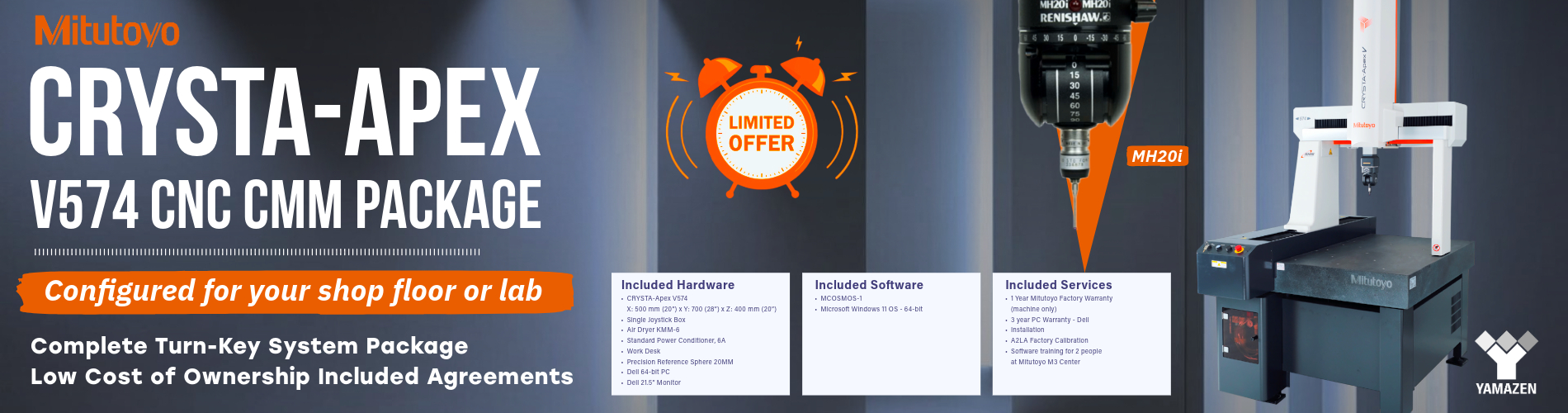 Mitutoyo CRYSTA‑Apex V CMM | Shop‑Floor Precision | Yamazen